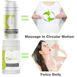 Pueraria Mirifica Natural Breast Enhancement Serum + Capsules, 1 month ...